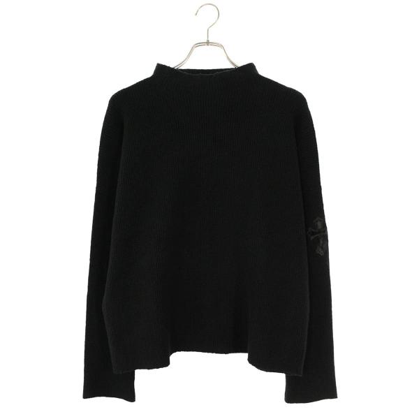 ブランド：クロムハーツ/Chrome Hearts商品名： TAKE THE CANNOLI ハラコクロスパッチハイネックニットサイズ：XSM/SML状態ランク：Sカラー：ブラック