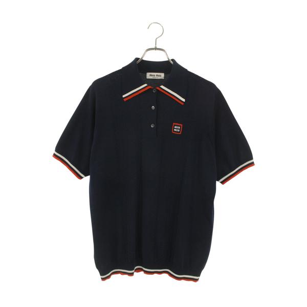miu miu（ミュウミュウ） サイズ:42 MML677 刺繍ロゴニット半袖