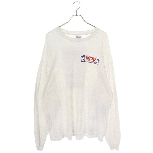 ブランド：ヴィンテージ/VINTAGE商品名： INDEPENDENCE DAY/インデペンデンス・デイ バックプリント長袖カットソーサイズ：XXL状態ランク：Cカラー：ライトグレー