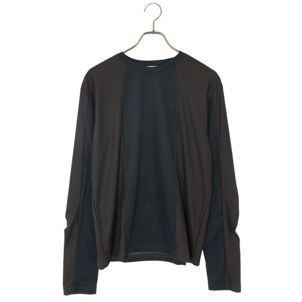 ブランド：トリプルエフポスタルサービス/FFF POSTAL SERVICE商品名： Diffraction Knit Longsleeve FFFPSSS2531 ディファレクションニット長袖カットソーサイズ：M状態ランク：Sカラー：グレー調