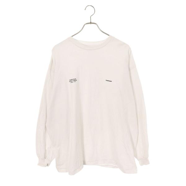 ブランド：グラフペーパー/Graphpaper商品名： BENJAMIN EDGAR for Graphpaper L/S Over Cut&amp;Sewn ロゴプリント長袖カットソーサイズ：なし状態ランク：Bカラー：ホワイト