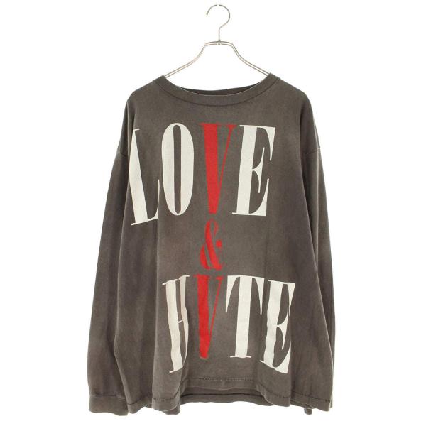 ブランド：セントマイケル/SAINT MICHAEL商品名：×ヴィーロン VLONE  22SS  SM-S22-0000-068 ヴィンテージ加工長袖カットソーサイズ：XL状態ランク：Bカラー：グレー調