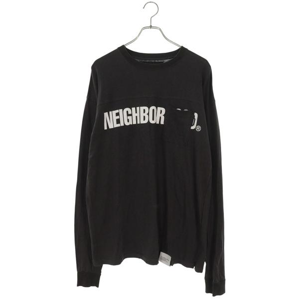 ブランド：ネイバーフッド/NEIGHBORHOOD商品名： 231LPNH-CSM03 ロゴプリント長袖カットソーサイズ：L状態ランク：Bカラー：グレー調