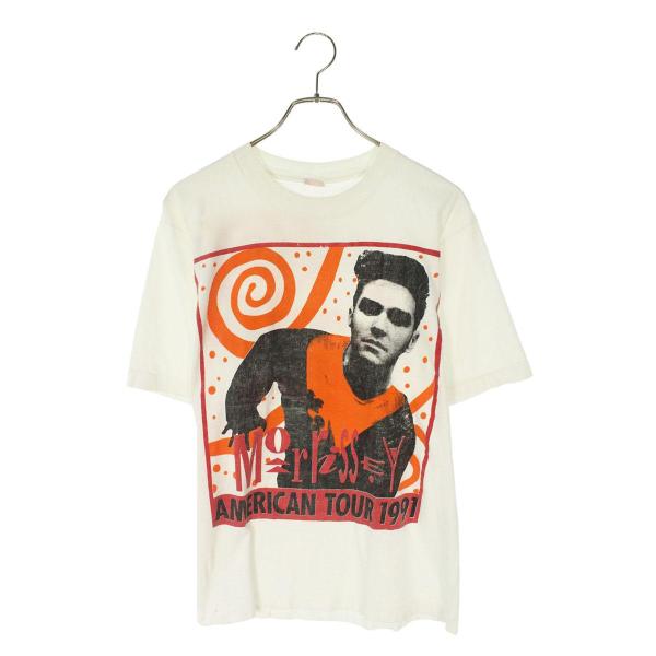 ブランド：ヴィンテージ/VINTAGE商品名： MORISSEY プリントTシャツサイズ：L状態ランク：Dカラー：ホワイト