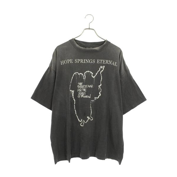 ブランド：セントマイケル/SAINT MICHAEL商品名： 25SS  SM-HR8-0000-006 HOPE SPRINGSプリントヴィンテージ加工Tシャツサイズ：XL状態ランク：Bカラー：ブラック調