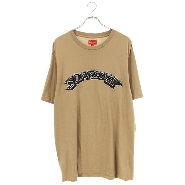 ブランド：シュプリーム/SUPREME商品名： 22SS  Applique Arc S/S Top アップリケアーチロゴTシャツサイズ：L状態ランク：Bカラー：ベージュ調
