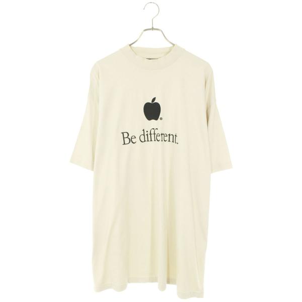ブランド：バレンシアガ/BALENCIAGA商品名： 22AW  712398 TNVB3 Be different刺繍Tシャツサイズ：3状態ランク：Bカラー：ライトグレー調