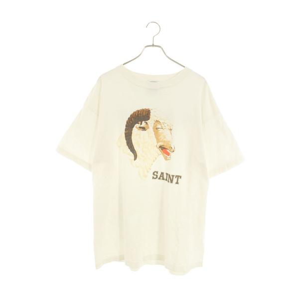 ブランド：セントマイケル/SAINT MICHAEL商品名： 21AW  SM-A21-0000-008 シーププリントTシャツサイズ：XL状態ランク：Bカラー：ホワイト