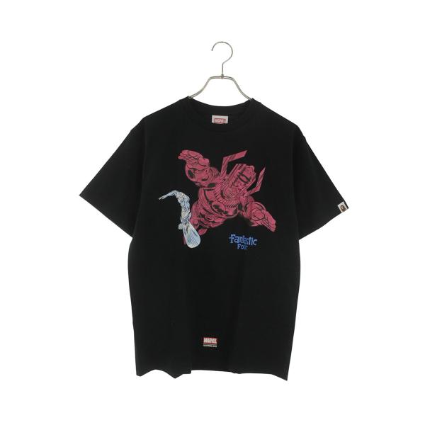 ブランド：アベイシングエイプ/A BATHING APE商品名： GALACTUS &amp; SILVER SURFER TEE キャラクタープリントTシャツサイズ：S状態ランク：Sカラー：ブラック