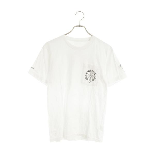 ブランド：クロムハーツ/Chrome Hearts商品名： CH T-SHRT 1 バックホースシュープリントTシャツサイズ：S状態ランク：Bカラー：ホワイト