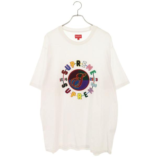 ブランド：シュプリーム/SUPREME商品名： Chenille Crest パイル地ロゴTシャツサイズ：L状態ランク：Aカラー：ホワイト