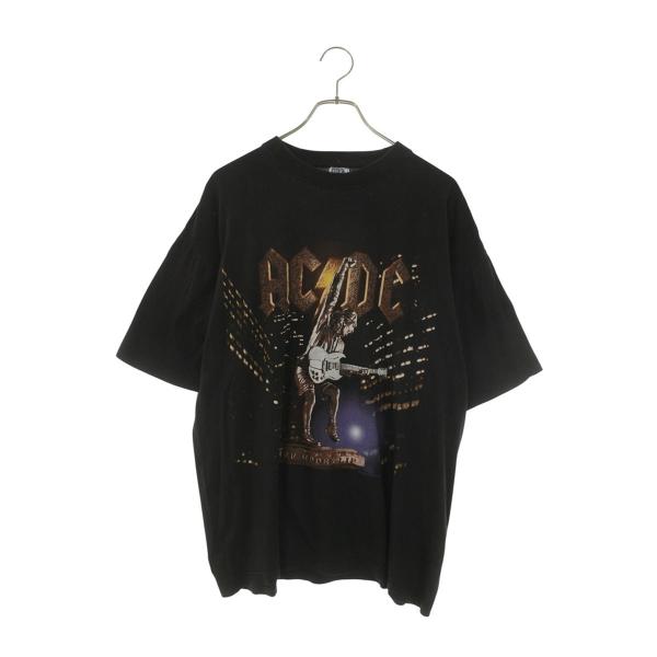 ブランド：ヴィンテージ/VINTAGE商品名： AC/DC/エーシーディーシー STIFF UPPER LIPプリントTシャツサイズ：M状態ランク：Bカラー：ブラック