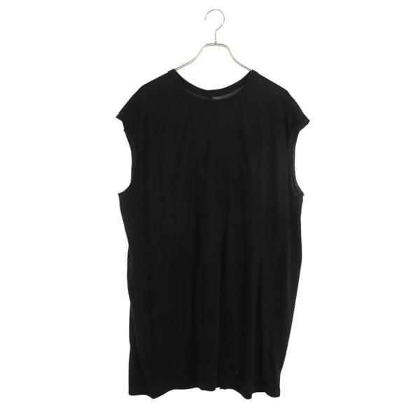 ブランド：リックオウエンス/Rick Owens商品名： 25AW  RU02E1168-JR SPLINTERED TARP T タープカットオフノースリーブカットソーサイズ：L状態ランク：Aカラー：ブラック