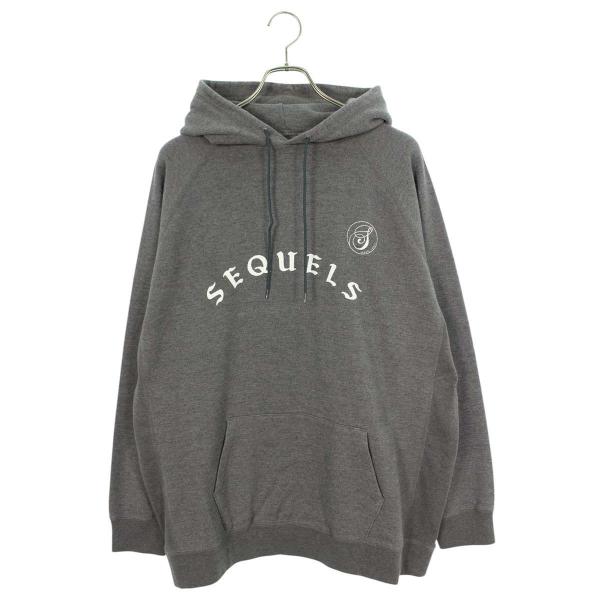 シークエル パーカー サイズ:XL 24SS SQ-24SS-HD-02 ロゴプリント