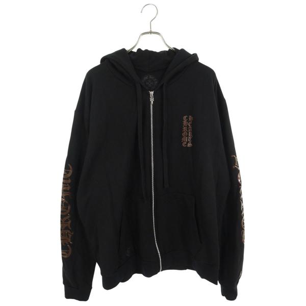 クロムハーツ サイズ:L  SWTSHRT PLVR プルオーバー リップアンドタンプリントプルオーバーパーカー 中古 OK15 CHROME HEARTS（クロムハーツ） サイズ:XL SWTSHRT HD ZIP オンライン