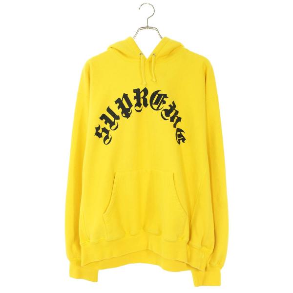 ブランド：シュプリーム/SUPREME商品名： 24AW  Printed Arc Hooded Sweatshirt プリンテッドアーチロゴパーカーサイズ：L状態ランク：Bカラー：イエロー