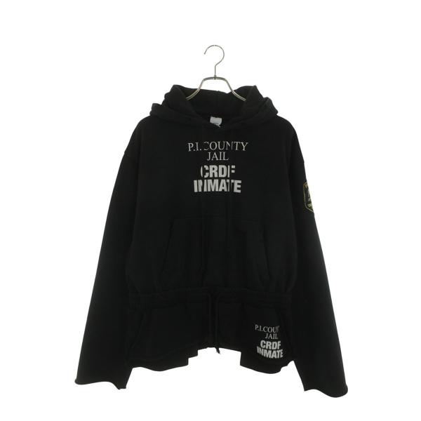 ブランド：プロトコルインデックス/Protocol Index商品名： HYBRID SWEAT PANTS HOODIE ハイブリッドスウェットパンツパーカーサイズ：2状態ランク：Bカラー：ブラック