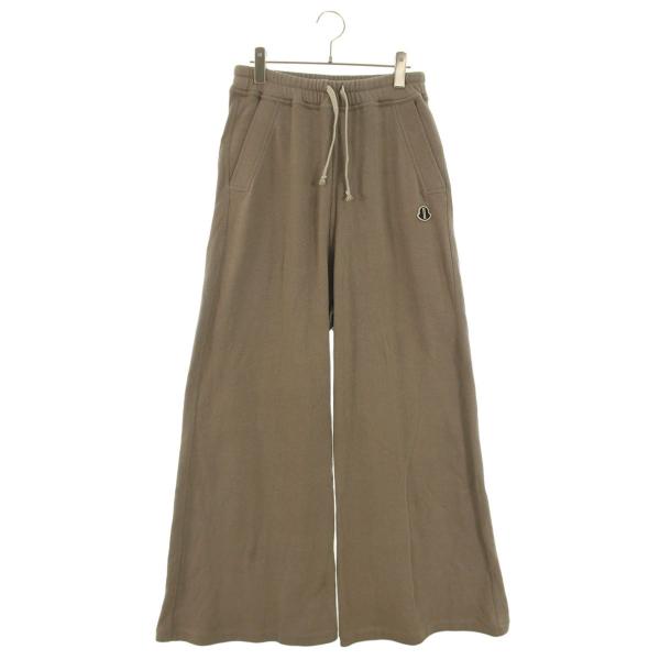 ブランド：モンクレール/MONCLER商品名：×リックオウエンス Rick Owens  BELAS J209N8H00002 ワイドスウェットロングパンツサイズ：S状態ランク：Aカラー：ブラウン調