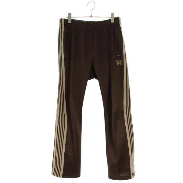 ブランド：ニードルス/Needles商品名： JO345 ロゴ刺繍サイドライントラックロングパンツサイズ：S状態ランク：Bカラー：ブラウン