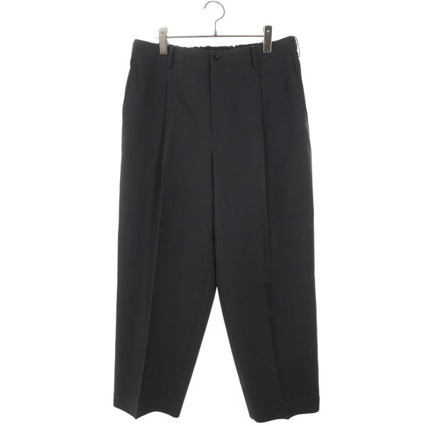 ブランド：グラフペーパー/Graphpaper商品名： SCALE OFF WOOL TAPERED TROUSERS GM233-40170B ウールギャバジンワイドテーパードロングパンツサイズ：FREE状態ランク：Bカラー：グレー