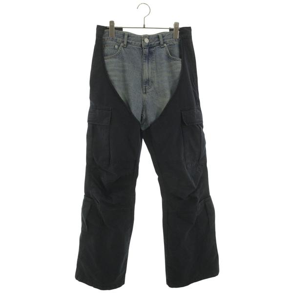 ブランド：プロトコルインデックス/Protocol Index商品名： BIKER CARGO DENIM PANTS バイカーカーゴデニムパンツサイズ：1状態ランク：Bカラー：ネイビー×インディゴ