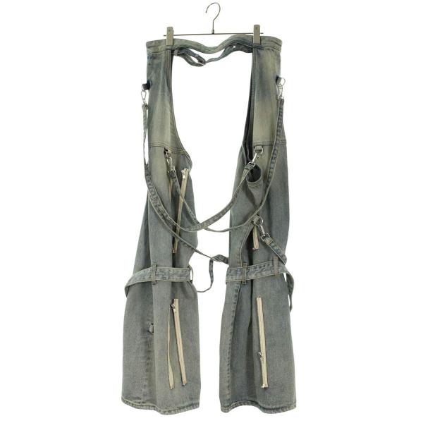 ブランド：ジュンナカヤマ/JUN/NAKAYAMA商品名： BONDAGE DENIM CHAPS ボンテージデニムチャップスサイズ：FREE状態ランク：Bカラー：インディゴ
