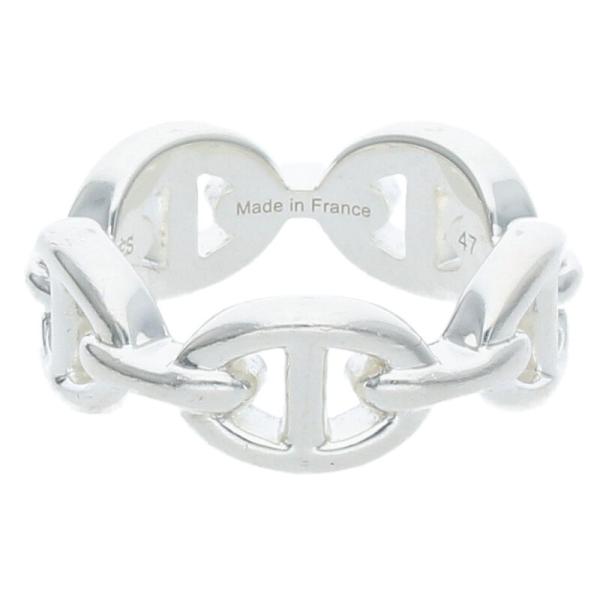 ブランド：エルメス/HERMES商品名： Chaine d'Ancre Enchainee PM シェーヌダンクルアンシェネPMシルバーリングサイズ：47/7号状態ランク：Aカラー：シルバー