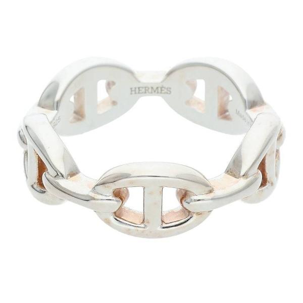 ブランド：エルメス/HERMES商品名： Chaine d'Ancre Enchainee PM シェーヌダンクルアンシェネPMシルバーリングサイズ：57/16号状態ランク：Bカラー：シルバー