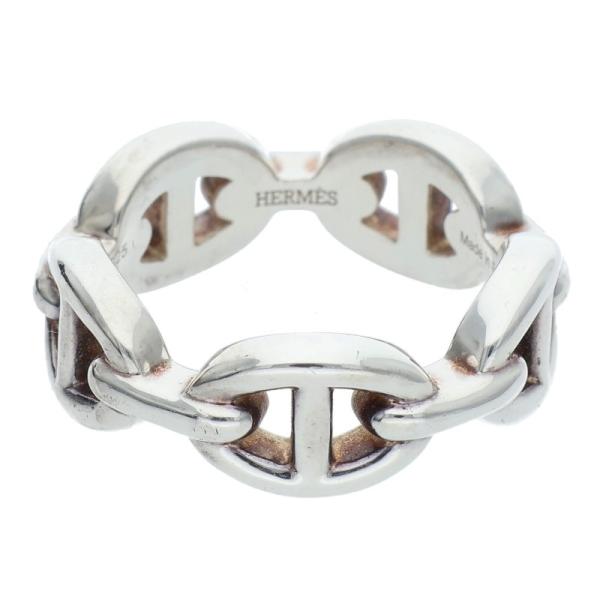 ブランド：エルメス/HERMES商品名： Chaine d'Ancre Enchainee PM シェーヌダンクルアンシェネPMシルバーリングサイズ：52/12号状態ランク：Bカラー：シルバー