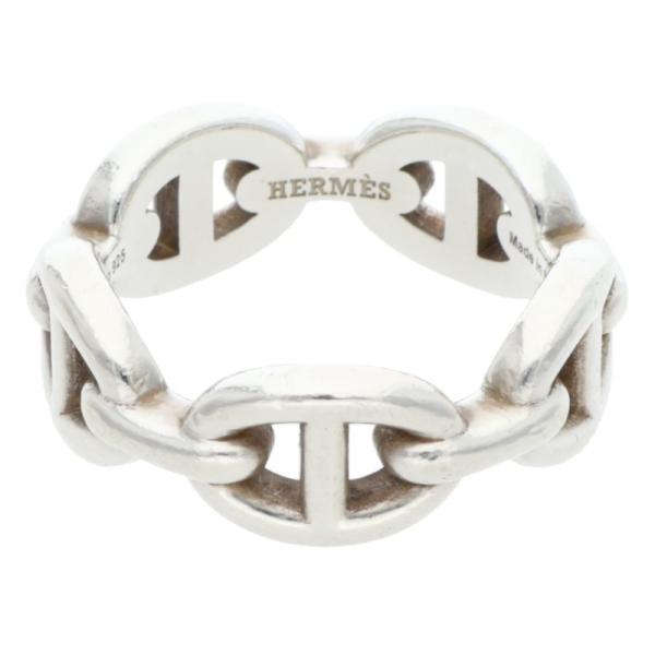 ブランド：エルメス/HERMES商品名： Chaine d'Ancre Enchainee PM シェーヌダンクルアンシェネPMシルバーリングサイズ：51/11号状態ランク：Bカラー：シルバー
