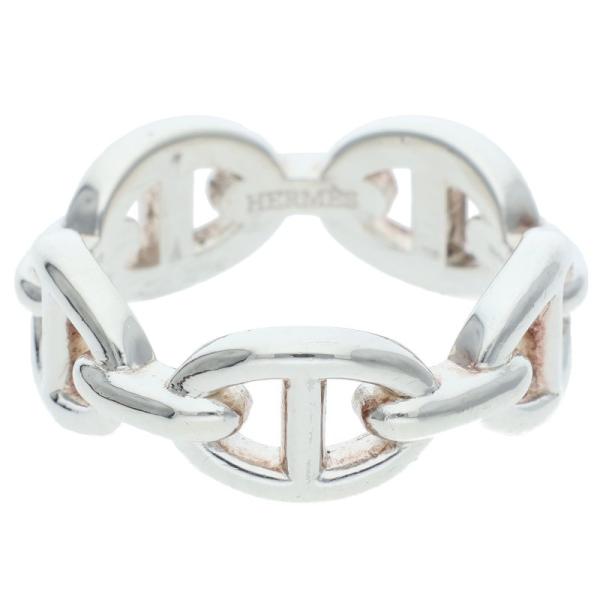 ブランド：エルメス/HERMES商品名： Chaine d'Ancre Enchainee PM シェーヌダンクルアンシェネPMシルバーリングサイズ：53/13号状態ランク：Bカラー：シルバー