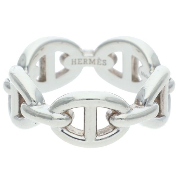 ブランド：エルメス/HERMES商品名： Chaine d'Ancre Enchainee PM シェーヌダンクルアンシェネPMシルバーリングサイズ：11号/51状態ランク：Bカラー：シルバー