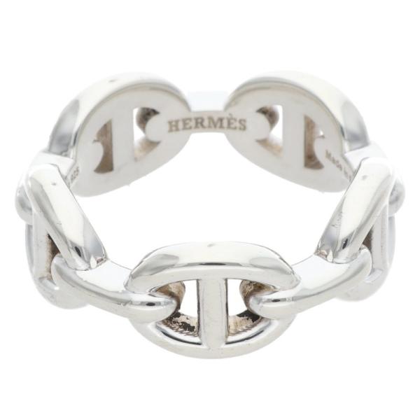 ブランド：エルメス/HERMES商品名： Chaine d'Ancre Enchainee PM シェーヌダンクルアンシェネPMシルバーリングサイズ：10号/50状態ランク：Bカラー：シルバー