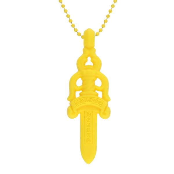 ブランド：クロムハーツ/Chrome Hearts商品名： RUBBER LARGE DAGGER/ラバーラージダガー シリコンラバーネックレスサイズ：表記なし状態ランク：Bカラー：イエロー
