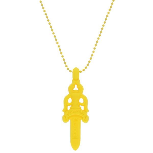 ブランド：クロムハーツ/Chrome Hearts商品名： RUBBER LARGE DAGGER ラバーラージダガー シリコンラバーネックレスサイズ：表記なし状態ランク：Aカラー：イエロー