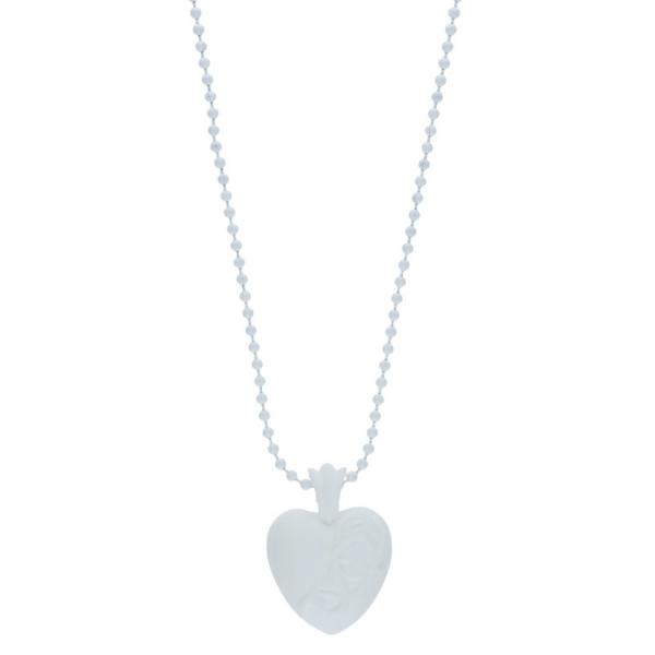 ブランド：クロムハーツ/Chrome Hearts商品名： RUBBER HEART/ラバーハート ラバーネックレスサイズ：表記なし状態ランク：Bカラー：ホワイト