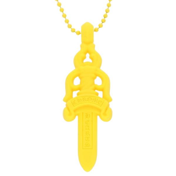 ブランド：クロムハーツ/Chrome Hearts商品名： RUBBER LARGE DAGGER/ラバーラージダガー シリコンラバーネックレスサイズ：表記なし状態ランク：Bカラー：イエロー