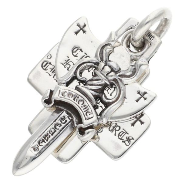 ブランド：クロムハーツ/Chrome Hearts商品名： 3TRINKETS OLD/スリートリンケッツ オールドシルバーネックレストップサイズ：表記なし状態ランク：Bカラー：シルバー