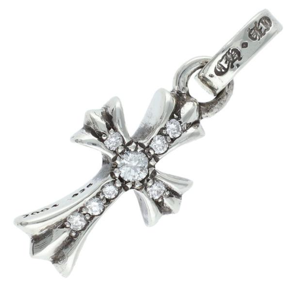 ブランド：クロムハーツ/Chrome Hearts商品名： CRS BBYFAT P/DMND A/ベイビーファット PAVEダイヤ/チャーム/シルバーネックレストップサイズ：表記なし状態ランク：Bカラー：シルバー×クリア