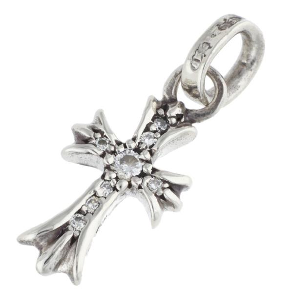 ブランド：クロムハーツ/Chrome Hearts商品名： CRS BBYFAT P/DMND/ベイビーファット PAVEダイヤ/チャーム/シルバーネックレストップサイズ：表記なし状態ランク：Cカラー：シルバー×クリア