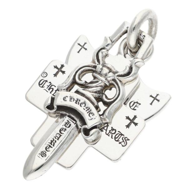 ブランド：クロムハーツ/Chrome Hearts商品名： 3TRINKETS/スリートリンケッツペンダント シルバーネックレストップサイズ：表記なし状態ランク：Bカラー：シルバー