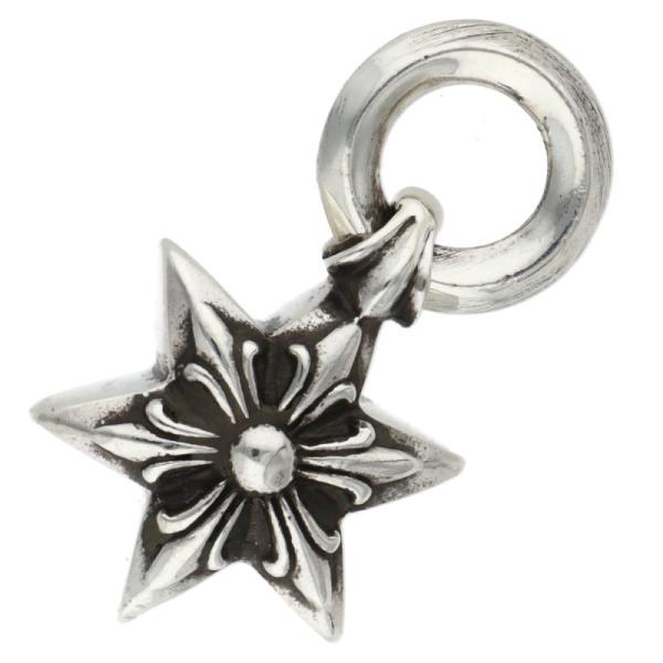 ブランド：クロムハーツ/Chrome Hearts商品名： STAR CHARM/6ポイントスターチャーム シルバーネックレストップサイズ：表記なし状態ランク：Bカラー：シルバー