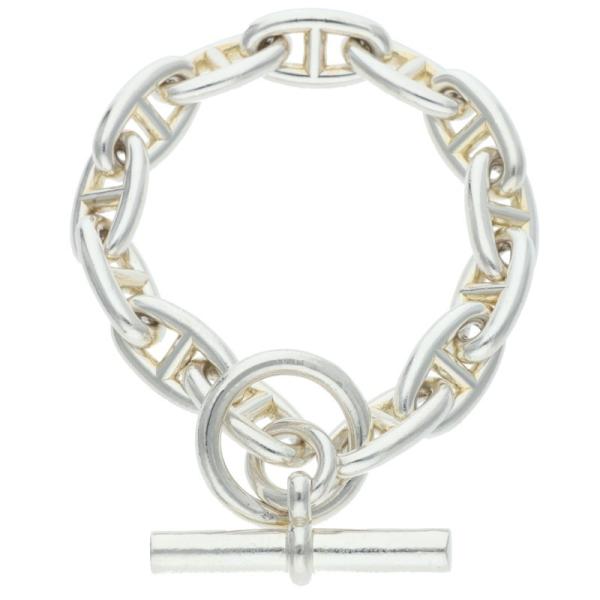 ブランド：エルメス/HERMES商品名： Chaine d'Ancre GM シェーヌダンクルGMシルバーブレスレットサイズ：13LINK状態ランク：Bカラー：シルバー