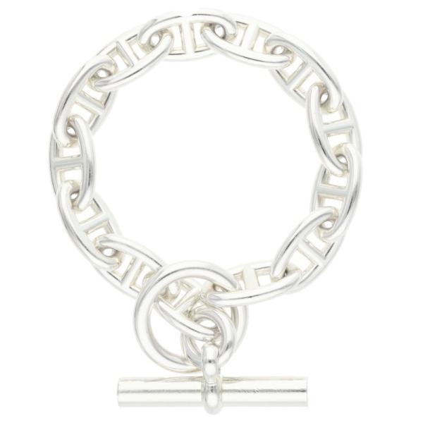 ブランド：エルメス/HERMES商品名： Chaine d'Ancre GM シェーヌダンクルGMシルバーブレスレットサイズ：13LINK状態ランク：Bカラー：シルバー