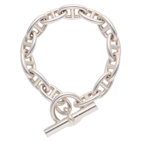 ブランド：エルメス/HERMES商品名： Chaine d'Ancre GM シェーヌダンクルGMシルバーブレスレットサイズ：13LINK状態ランク：Bカラー：シルバー