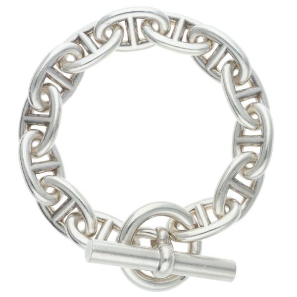 ブランド：エルメス/HERMES商品名： Chaine d'Ancre TGM シェーヌダンクルTGMシルバーブレスレットサイズ：13LINK状態ランク：Bカラー：シルバー