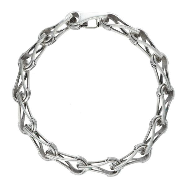 ブランド：クロムハーツ/Chrome Hearts商品名： WINDOW CHAIN/ウインドウチェーン シルバーブレスレットサイズ：13LINK状態ランク：Bカラー：シルバー