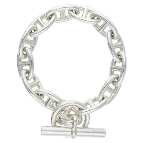 ブランド：エルメス/HERMES商品名： Chaine d'Ancre GM シェーヌダンクルGMシルバーブレスレットサイズ：13LINK状態ランク：Cカラー：シルバー