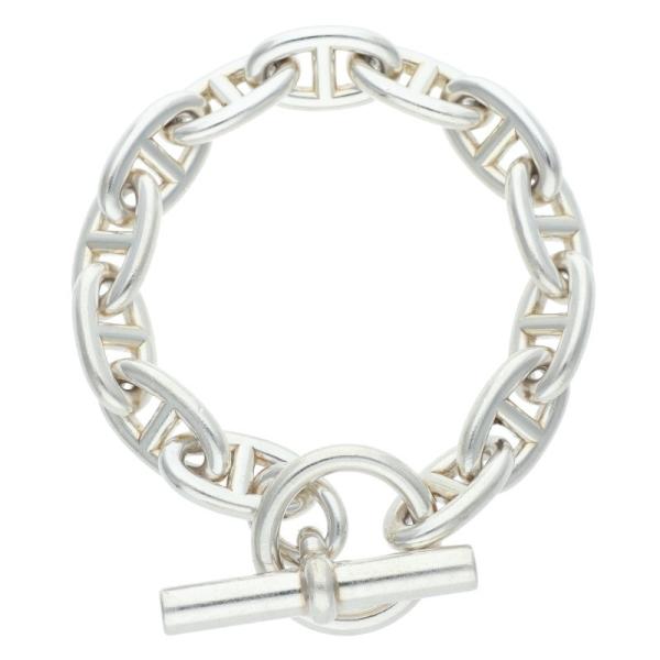 ブランド：エルメス/HERMES商品名： Chaine d'Ancre GM シェーヌダンクルGMシルバーブレスレットサイズ：13LINK状態ランク：Bカラー：シルバー