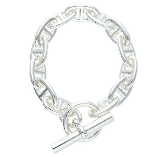 ブランド：エルメス/HERMES商品名： Chaine d'Ancre GM シェーヌダンクルGMシルバーブレスレットサイズ：13LINK状態ランク：Aカラー：シルバー